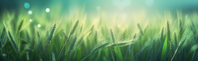 Green Cornfield Header stock illustration. Illustration of food - 303832527