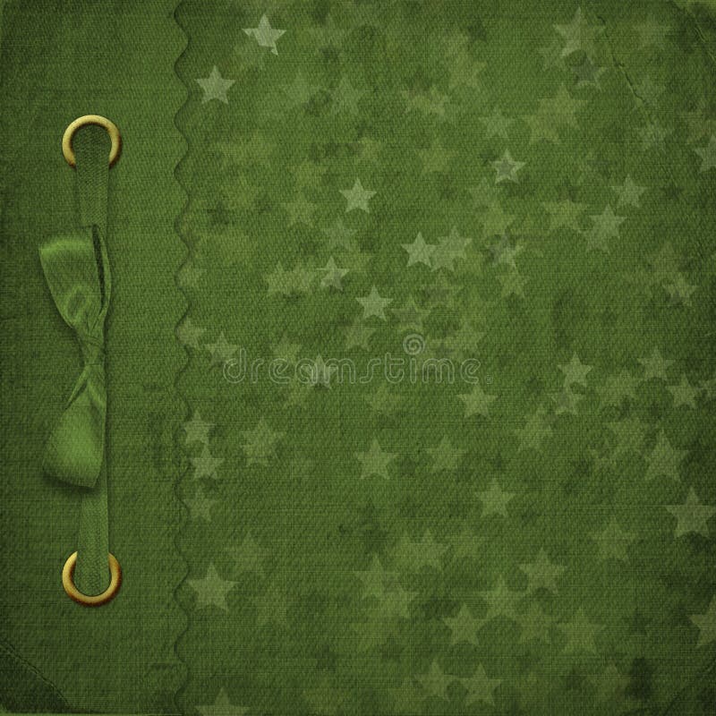 Green Cover for an Album with Photos Stock Illustration - Illustration ...