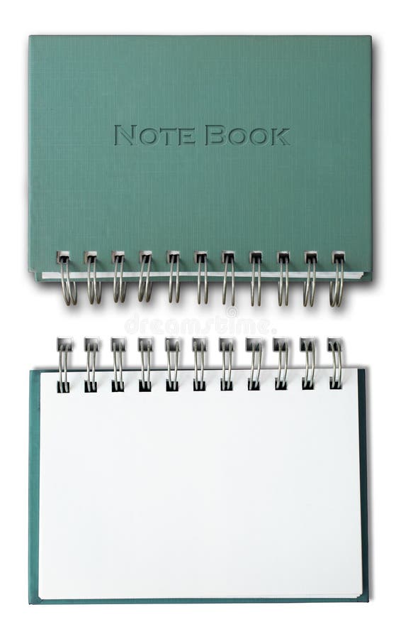 Green cover Note Book stock photo. Image of document - 14640856