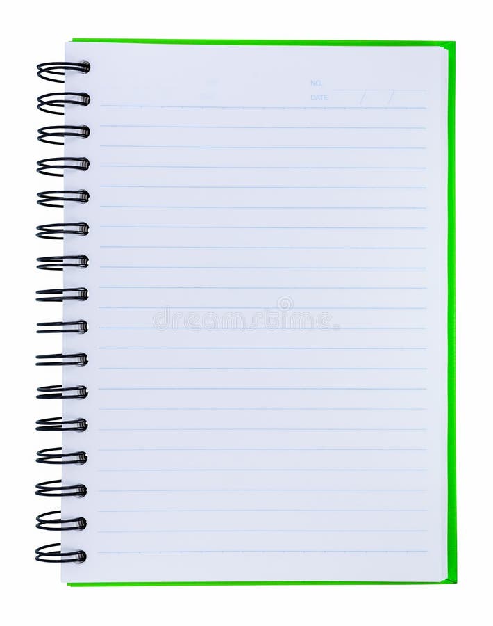 Notebook Paper . Lined Blank Stock Photo - Image of notepad, empty ...