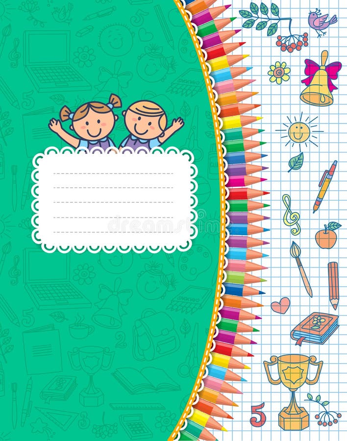 Cover for a School Notebook or Geography Book Stock Vector ...