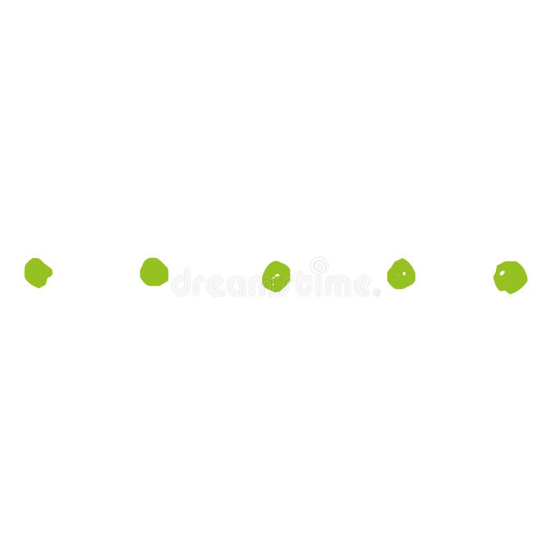 Green Crayon Dots Line Doodle Painting Stock Illustrations – 2 Green ...