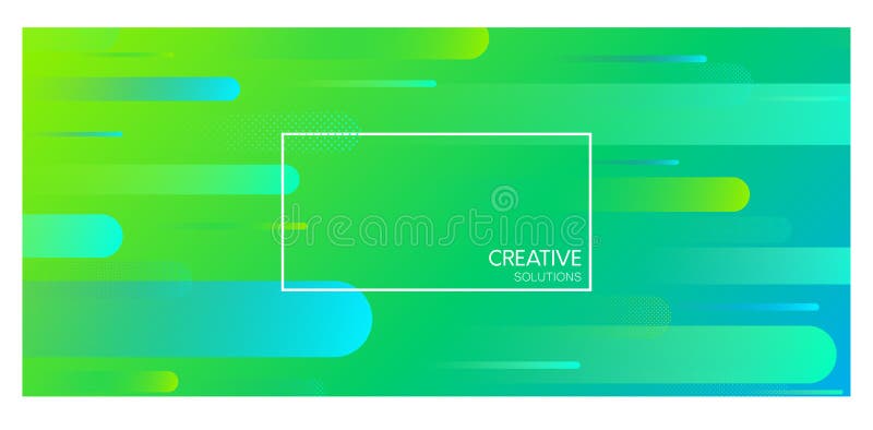 Green Creative Solutions Background with Geometric Pattern. Stock ...