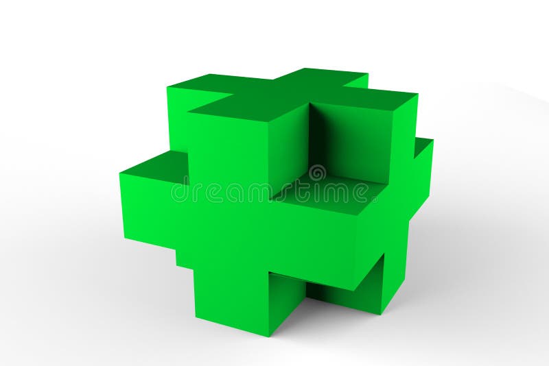 Green cross stock illustration. Illustration of green - 9449371
