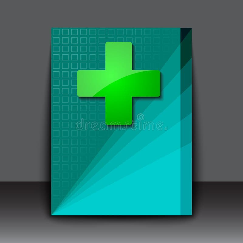 Green cross clean icon stock vector. Illustration of book - 25745326