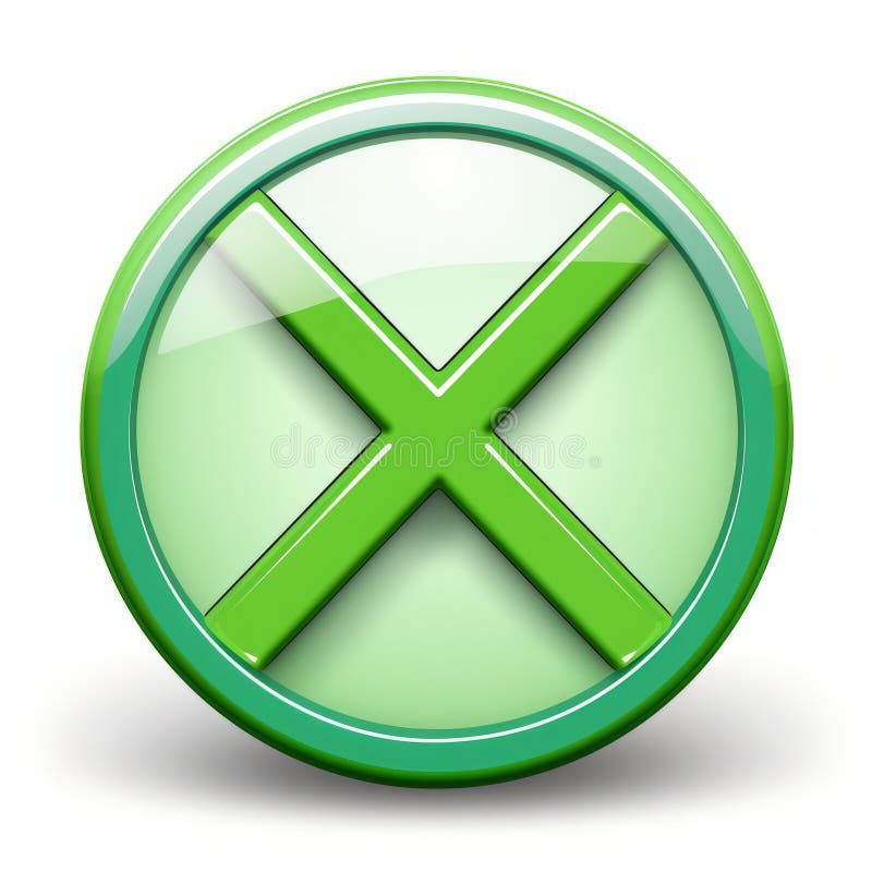 A Green Cross Icon on a White Background Stock Illustration ...
