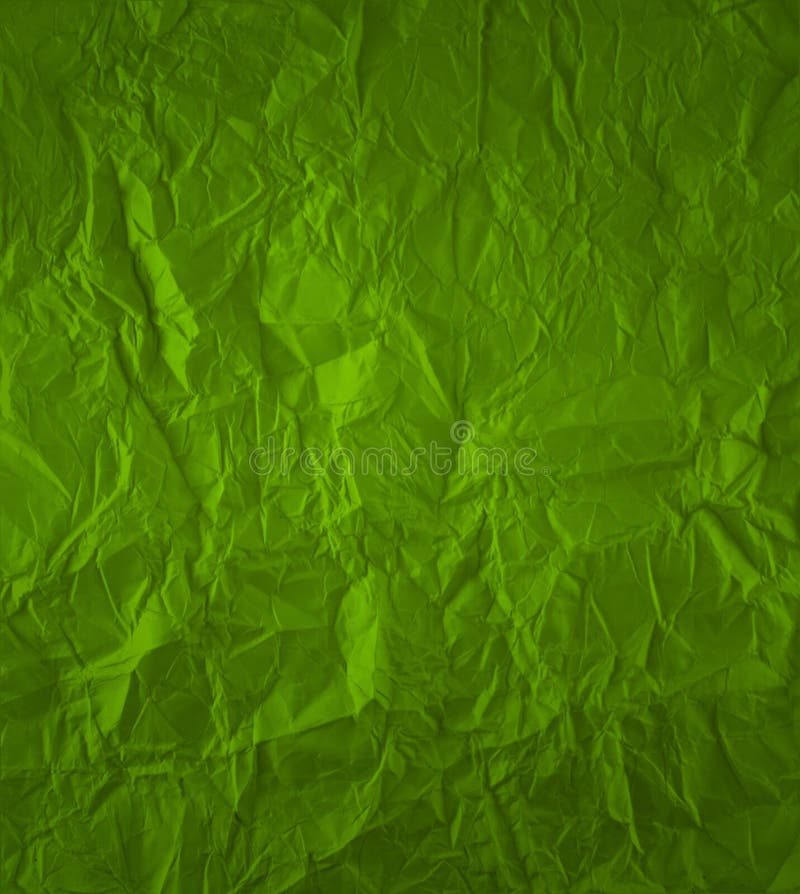 Green crumpled paper stock illustration. Illustration of grunge - 12477901