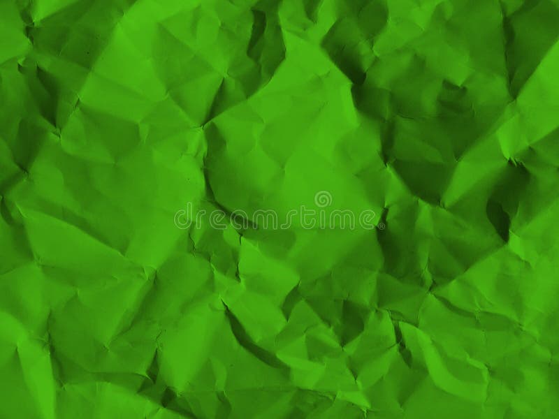 Green Crumpled Paper Texture Stock Image - Image of texture, backdrop ...