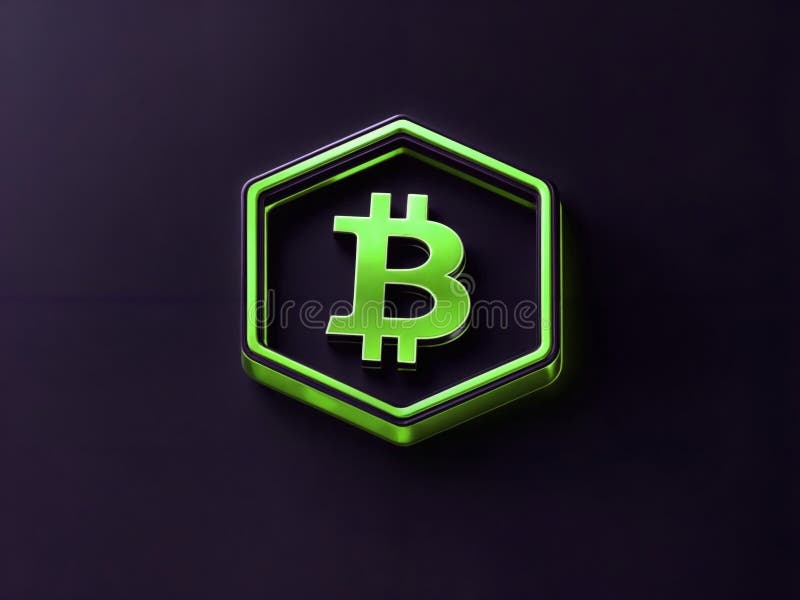 Green Cryptocurrency Token, Symbolizes the Ecological Energy with Which ...
