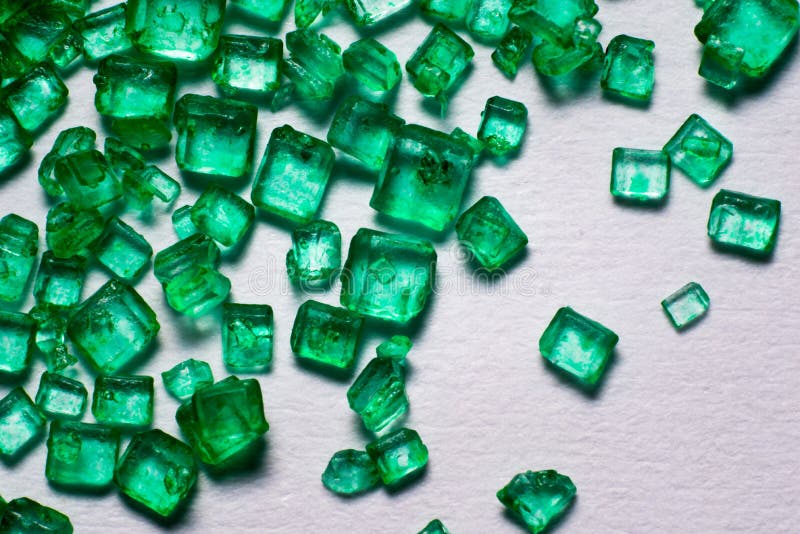 Green crystal lollies stock photo. Image of rock, closeup - 81535606