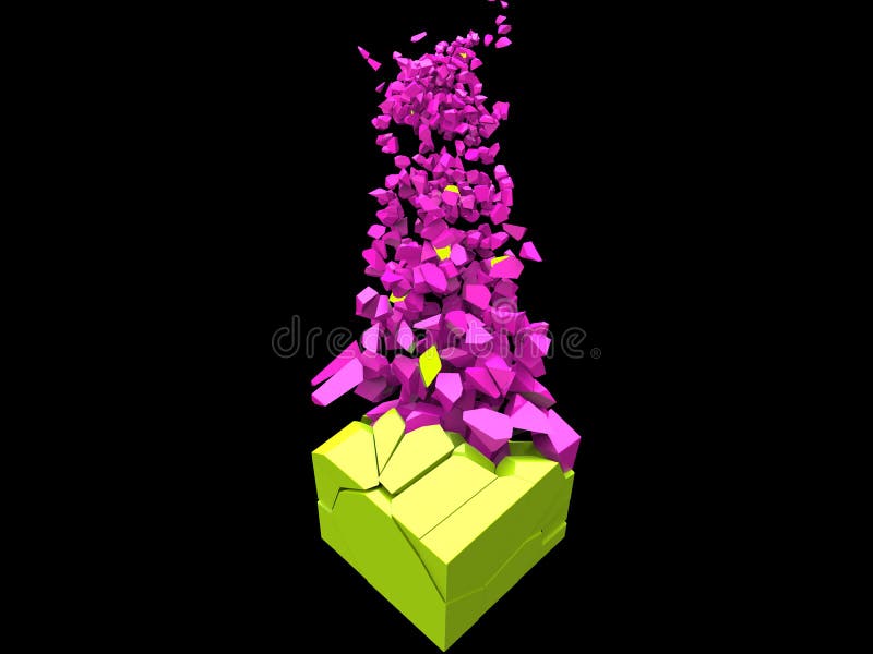 Exploding Cube Stock Illustrations – 277 Exploding Cube Stock ...