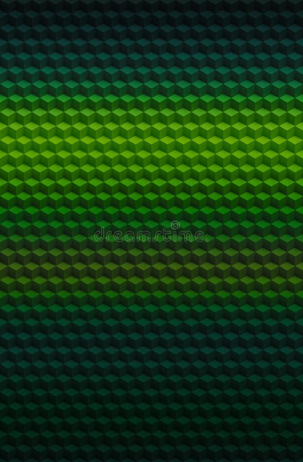 Green Cube Geometric Pattern Abstract Background, Illustration Texture ...