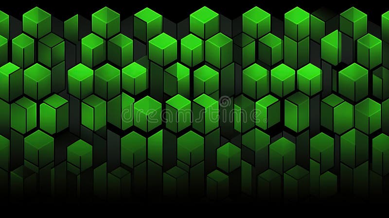 Green Cubes Abstract Background Texture Design Stock Image - Image of ...