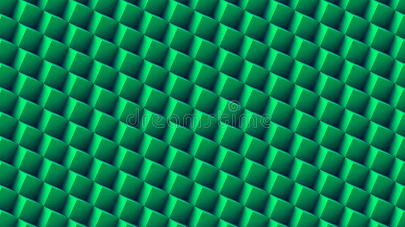 Green Cubes Low Polygon Pattern Geometric Background 3D Illlustration ...