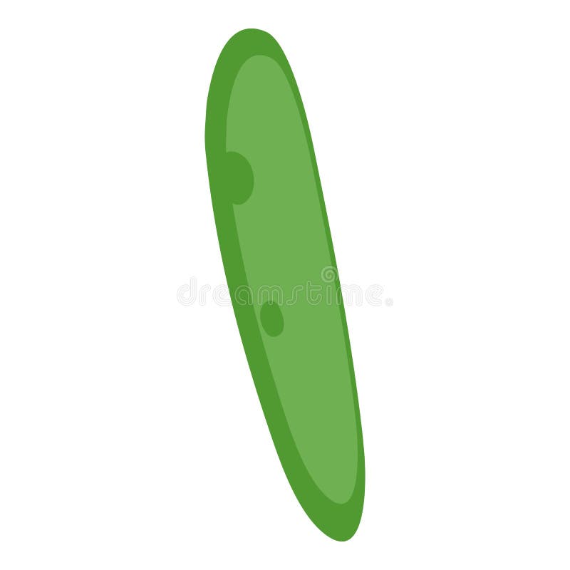 Green Cucumber Icon, Cartoon and Flat Style Stock Vector - Illustration ...