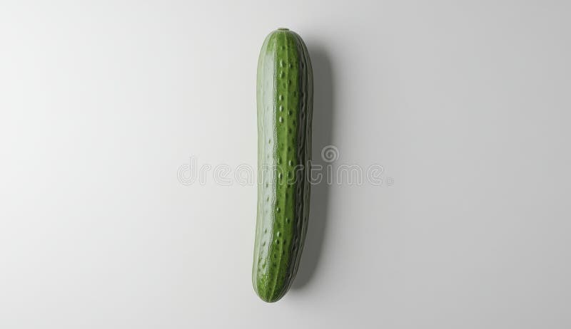 Green Cucumber Pixel Art 3D Render on White Background Stock ...