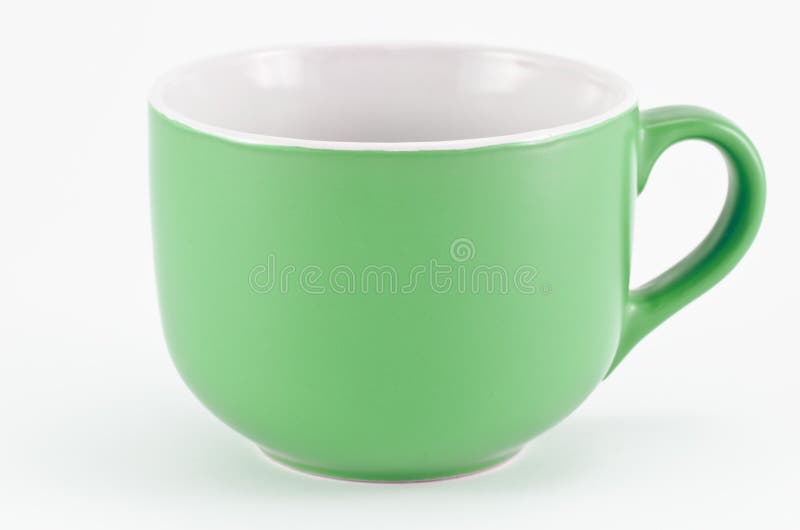 Green teacup stock photo. Image of pottery, kitchen, detail - 7410414