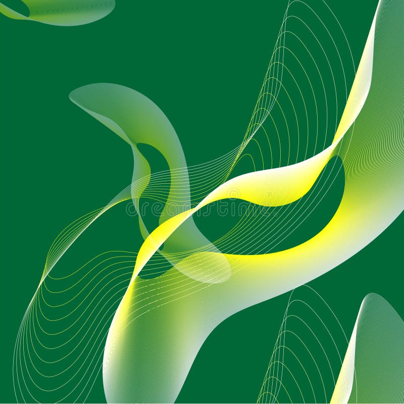 Green Curve Shape Graphic Background for Use in Various Creative ...