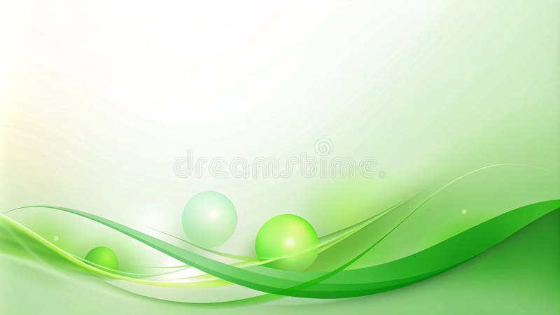 Elegant Green Gradient and Curve Background for PowerPoint Stock Image ...