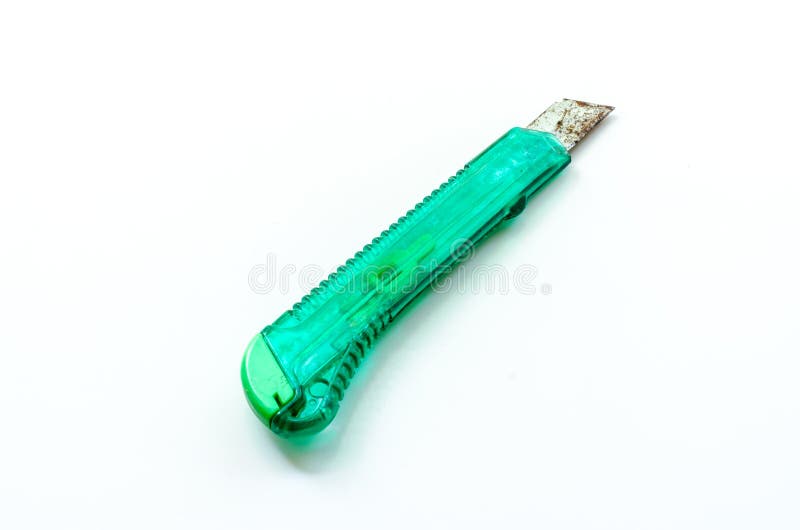 Green Cutter on the White Background Stock Photo - Image of black ...