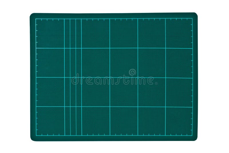 Green cutting mat stock image. Image of utility, ruler - 16521385