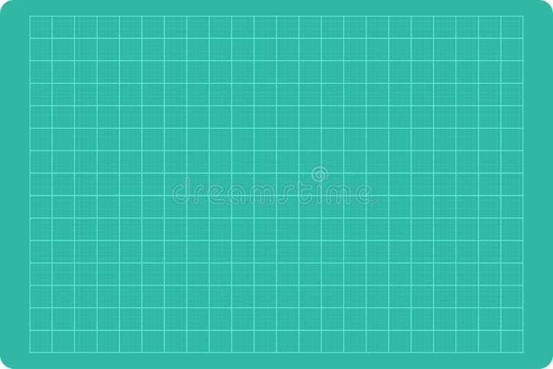 Green Cutting Mat with Rounded Corner Stock Vector - Illustration of ...