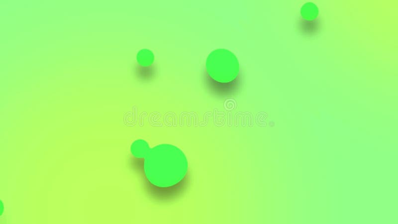 Green Cyan Gradient Background Motion Design. Circle Particles Flow ...