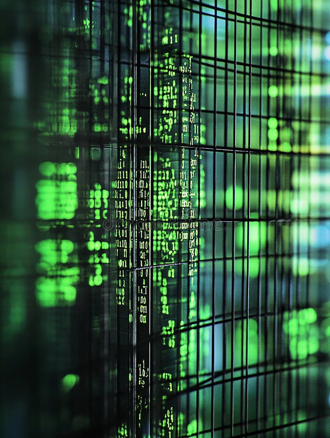 Green Cyber Technology Abstract Background Design Stock Vector ...