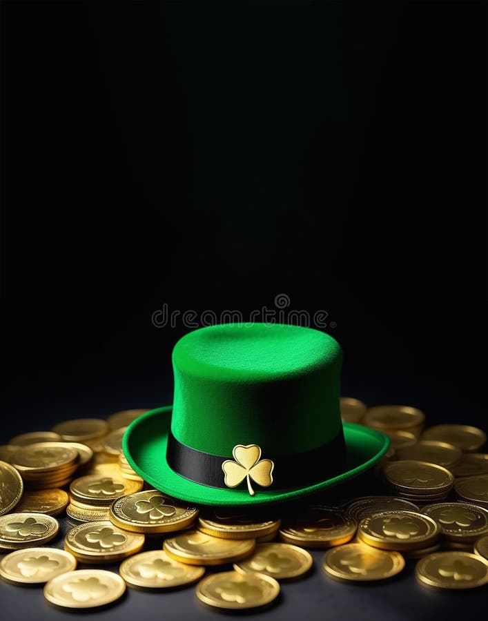 The Green Cylinder is Decorated with a Gold Trefoil Stock Illustration ...