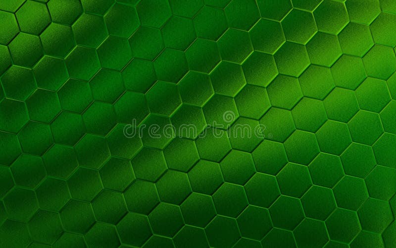 Green 3d Hexagonal Background. Realistic Honeycomb Texture Grid Stock ...