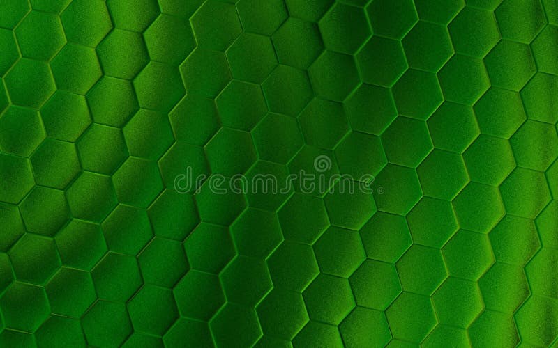 Green 3d Hexagonal Background. Realistic Honeycomb Texture Grid Stock ...