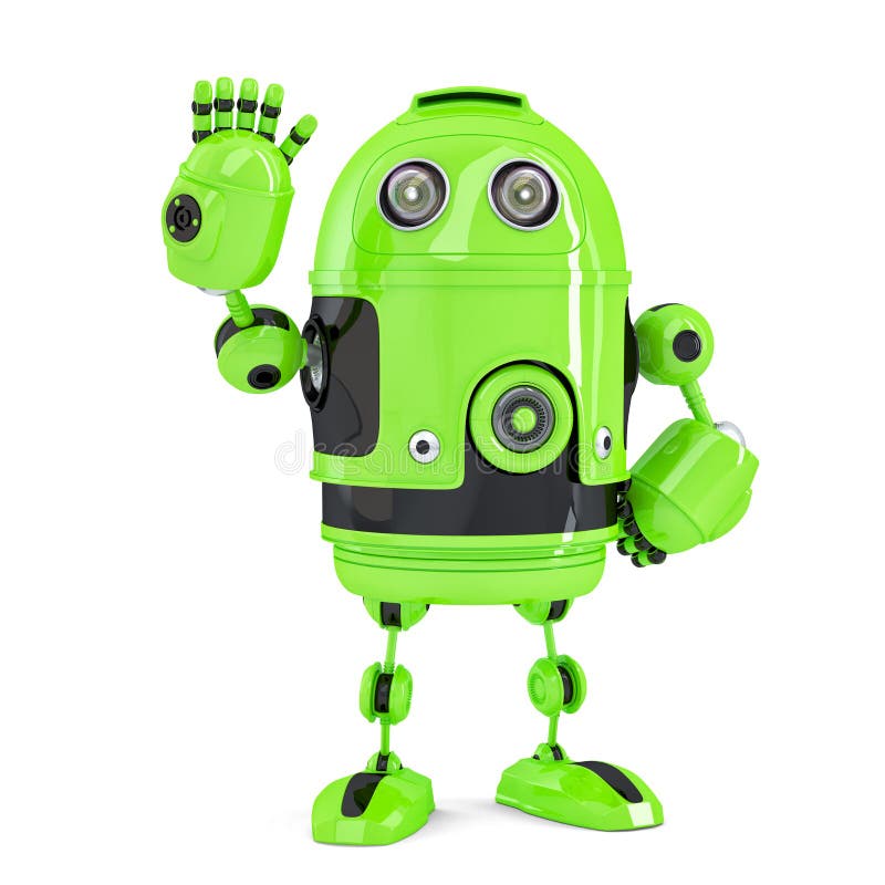 Waving Robot stock vector. Illustration of illustration - 22623701 Waving Robot stock vector. Illustration of illustration - 22623701