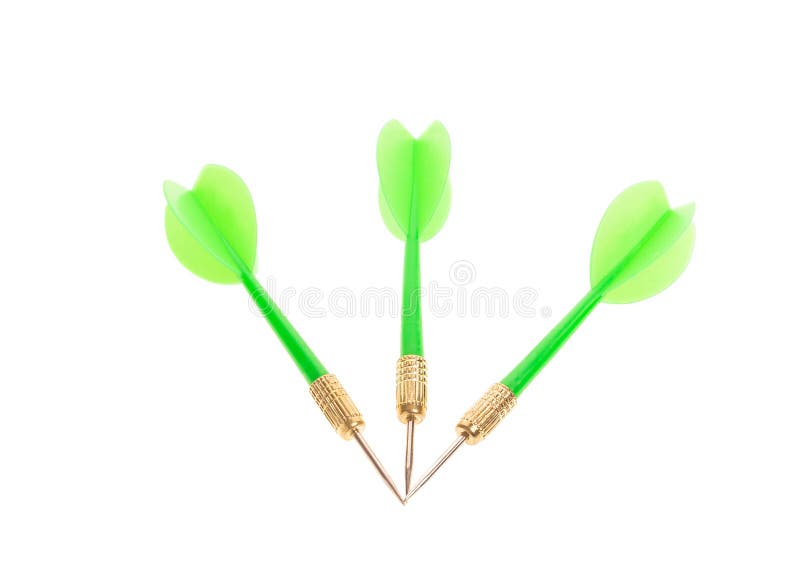Green dart arrows. stock image. Image of success, luck - 65648529