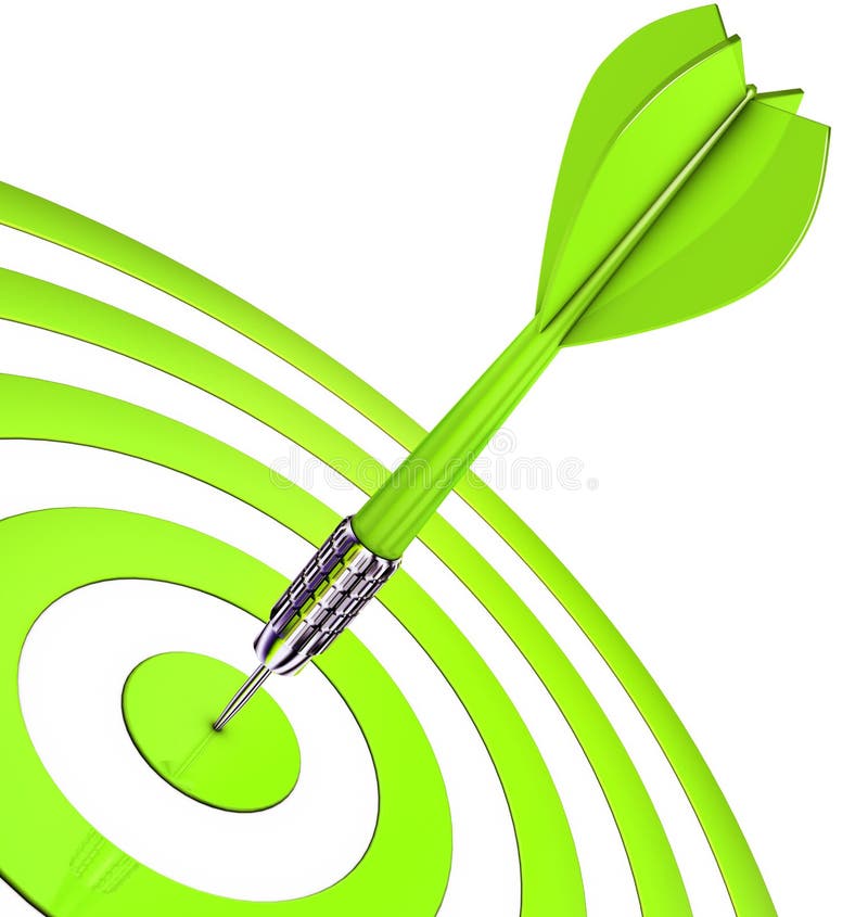 Green dart in target stock photo. Image of expertise - 103550816