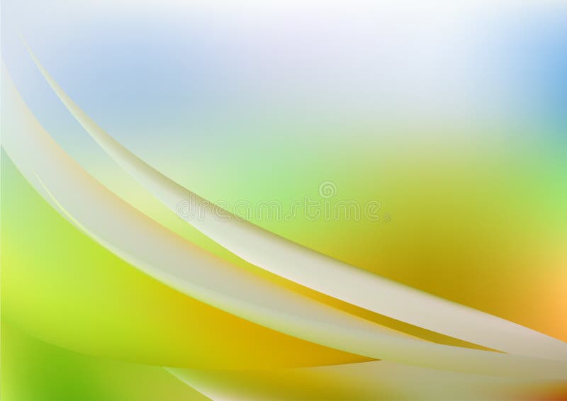 Green Daytime Artistic Background Vector Illustration Design Stock ...