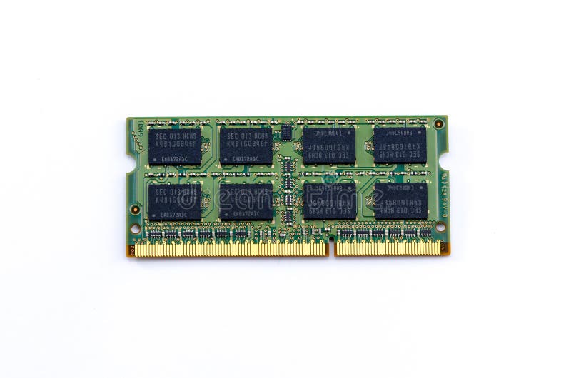 Green DDR RAM Stick On Isolated Background Stock Photo - Image of green ...