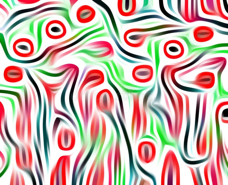 Green decorated pattern stock illustration. Illustration of textile ...