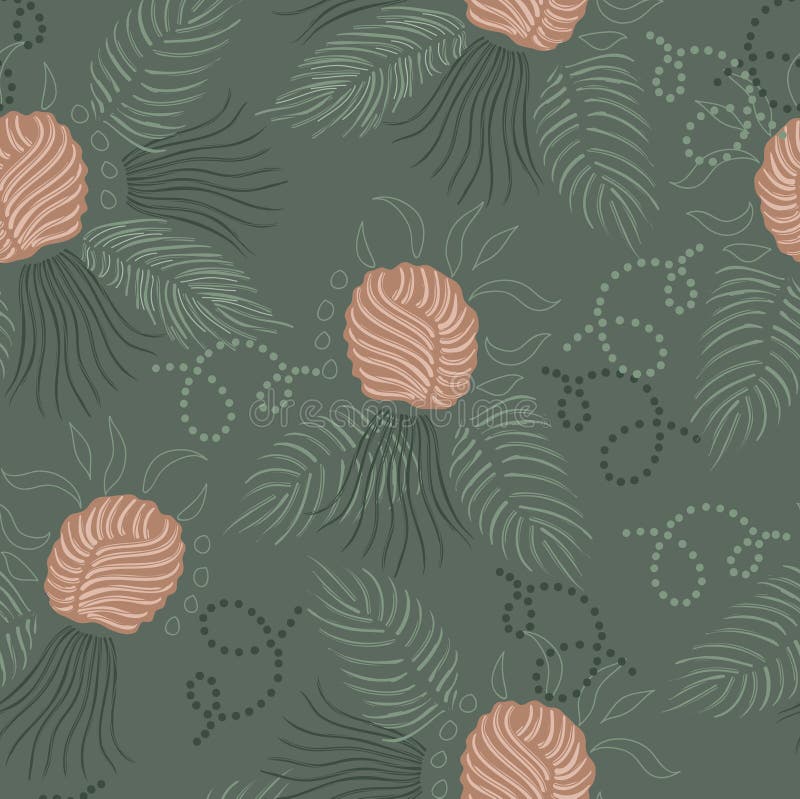 Green deep background stock vector. Illustration of seamlessly - 50714336