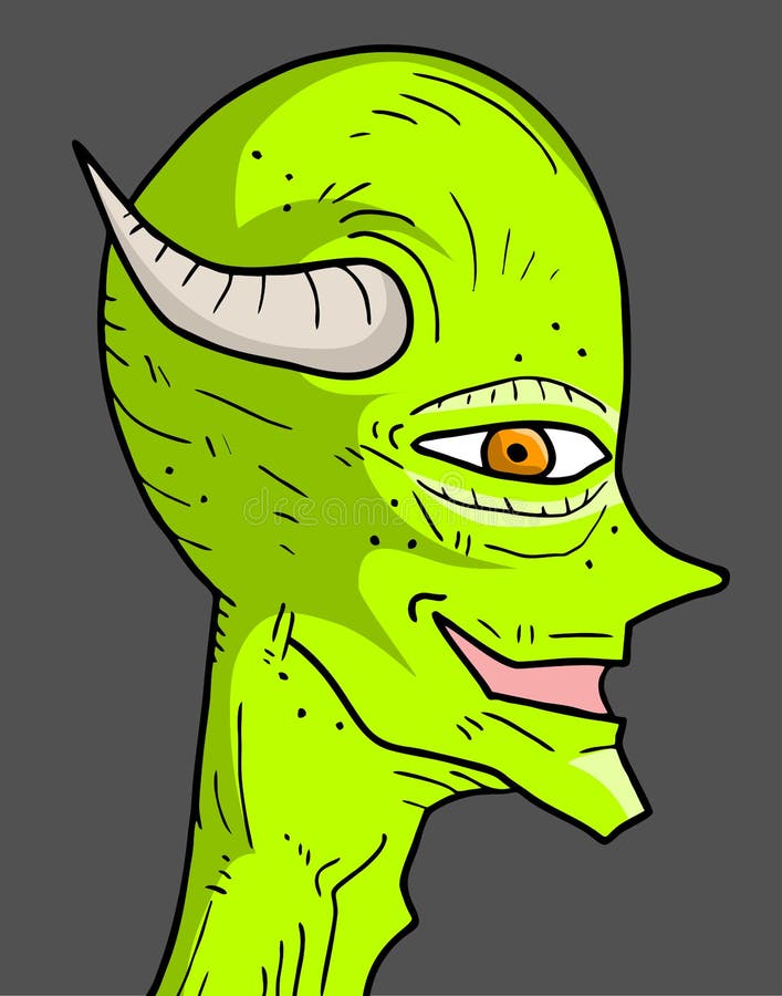Green demon stock vector. Illustration of character, demon - 34376781