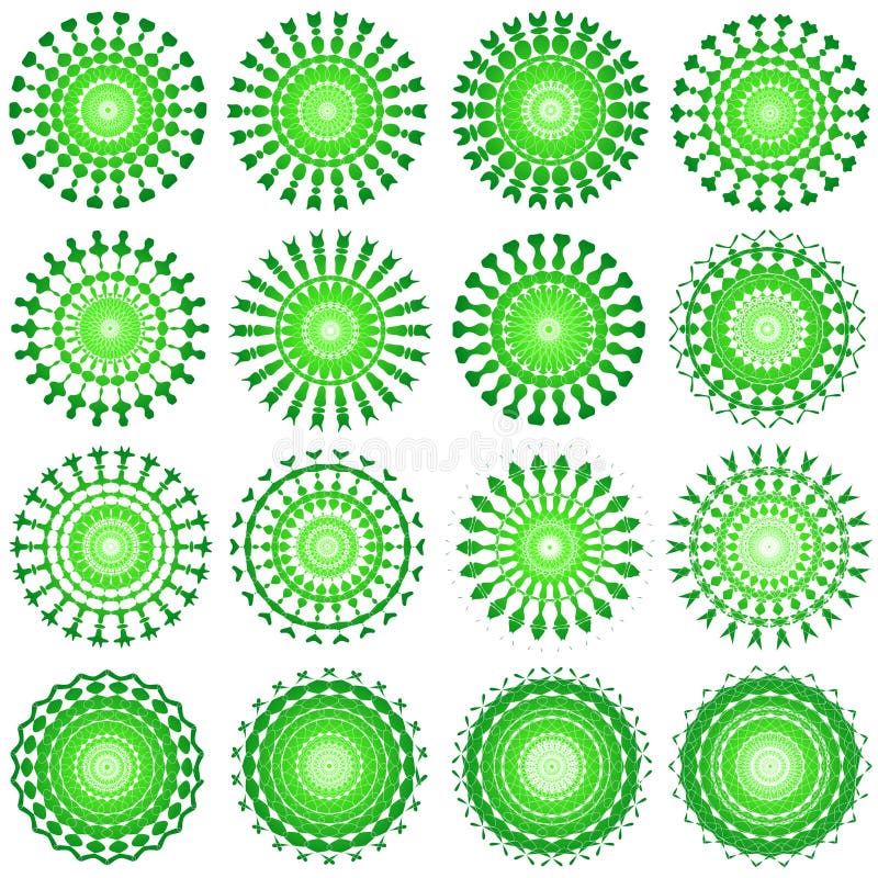Green designs stock vector. Illustration of pattern, flowers - 883256