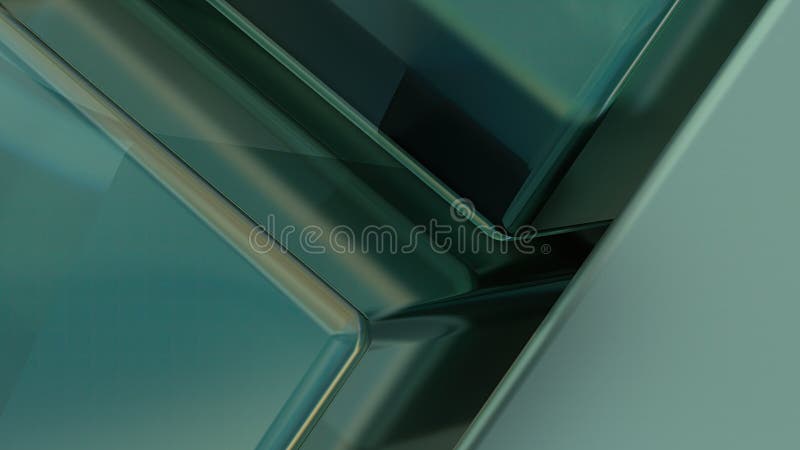 Green Diagonal More Gathered Metallic Box Abstract Dramatic Passionate ...