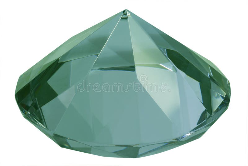 Green Diamond Gemstones on White Flannel Stock Photo - Image of flannel ...