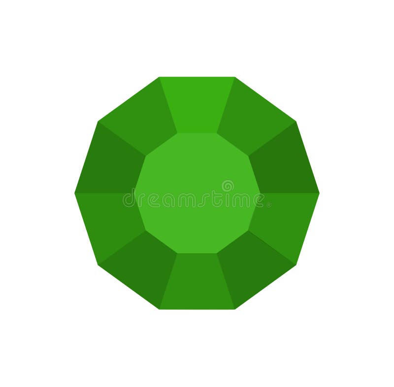 Green Diamond Vector. Green Diamond Icon Stock Vector - Illustration of ...