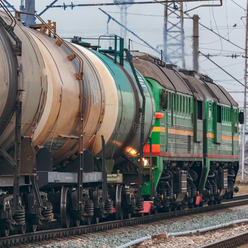 Green diesel locomotive stock photo. Image of orange - 117670460