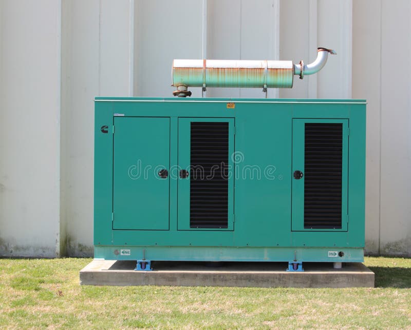 Diesel Backup Generator stock photo. Image of auxiliary - 30729766