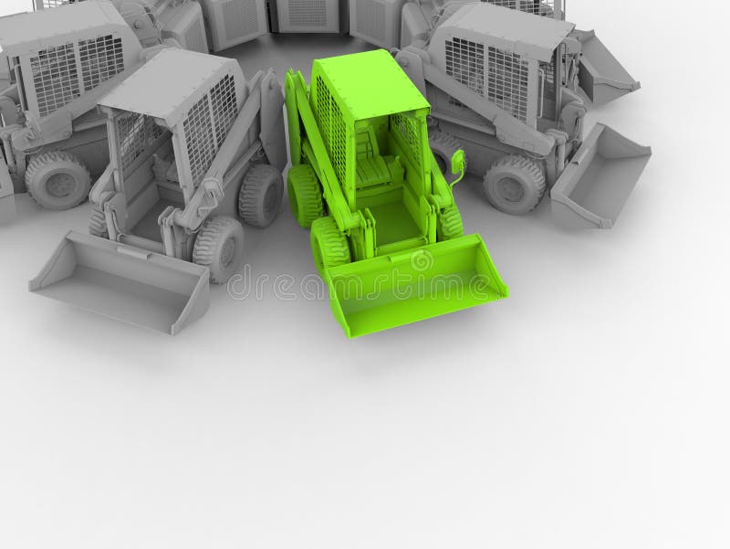 Green Bulldozer Stock Illustrations – 344 Green Bulldozer Stock ...