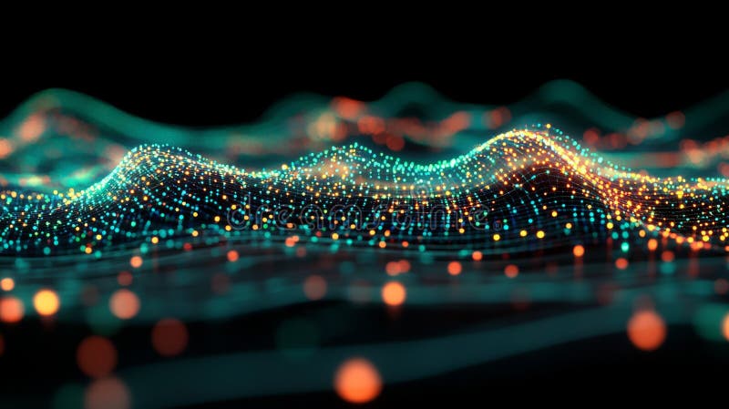 A Green Digital Binary Code Matrix Texture Background In An Abstract Style Symbolizes The