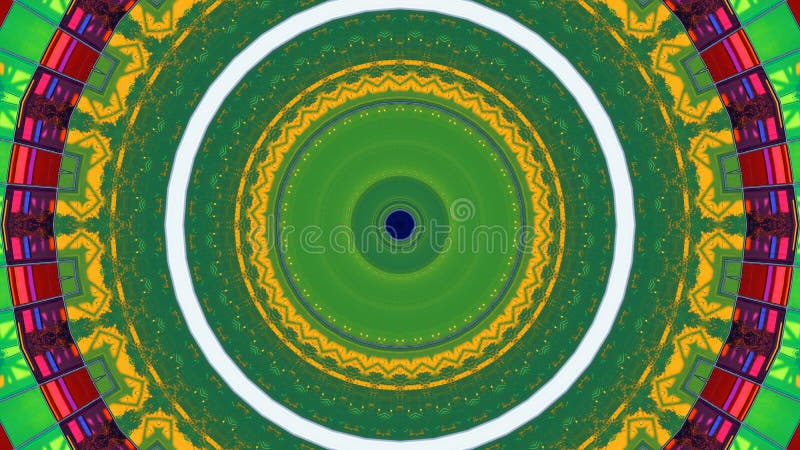 Green Digital Circular Effect Stock Illustration - Illustration of ...