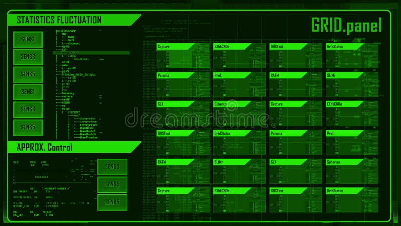 Digital Panel Data Center Scan Technology Control Room Data Analysis ...