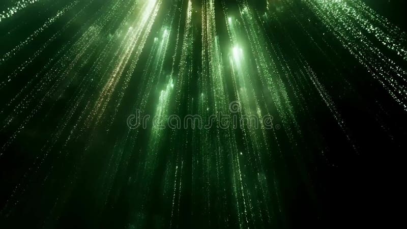 Green Digital Rain Falling Dark Background Futuristic Design Website ...
